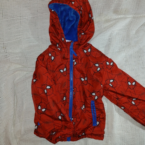 Marvel | Jackets & Coats | Marvel Red And Blue Spiderman Kids Jacket ...